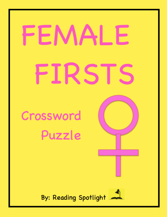 Women’s History: Female Firsts Crossword Puzzle