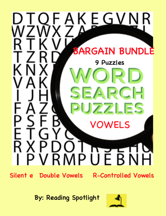 Word Search Puzzle Bundle: Vowels