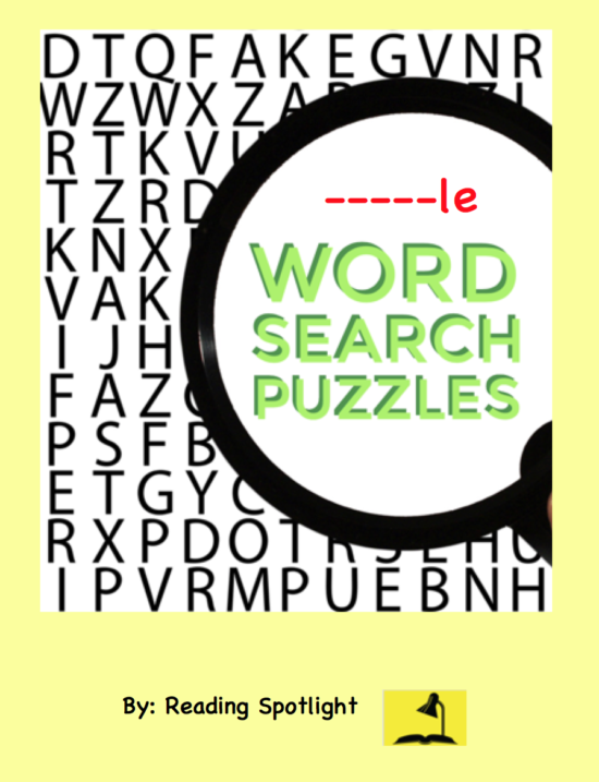 Word Search Puzzles: –le At the End of a Word