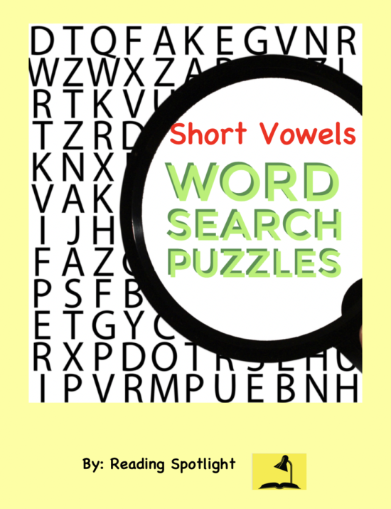Word Search Puzzles: Short Vowels