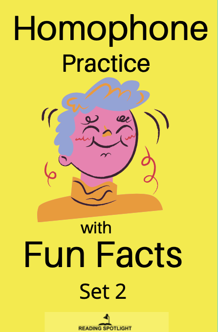 Homophone Practice With Fun Facts Set 2